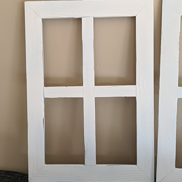 Farmhouse | Accents | Nib 2 Rustic Wall Decor Window Framesfarmhouse ...
